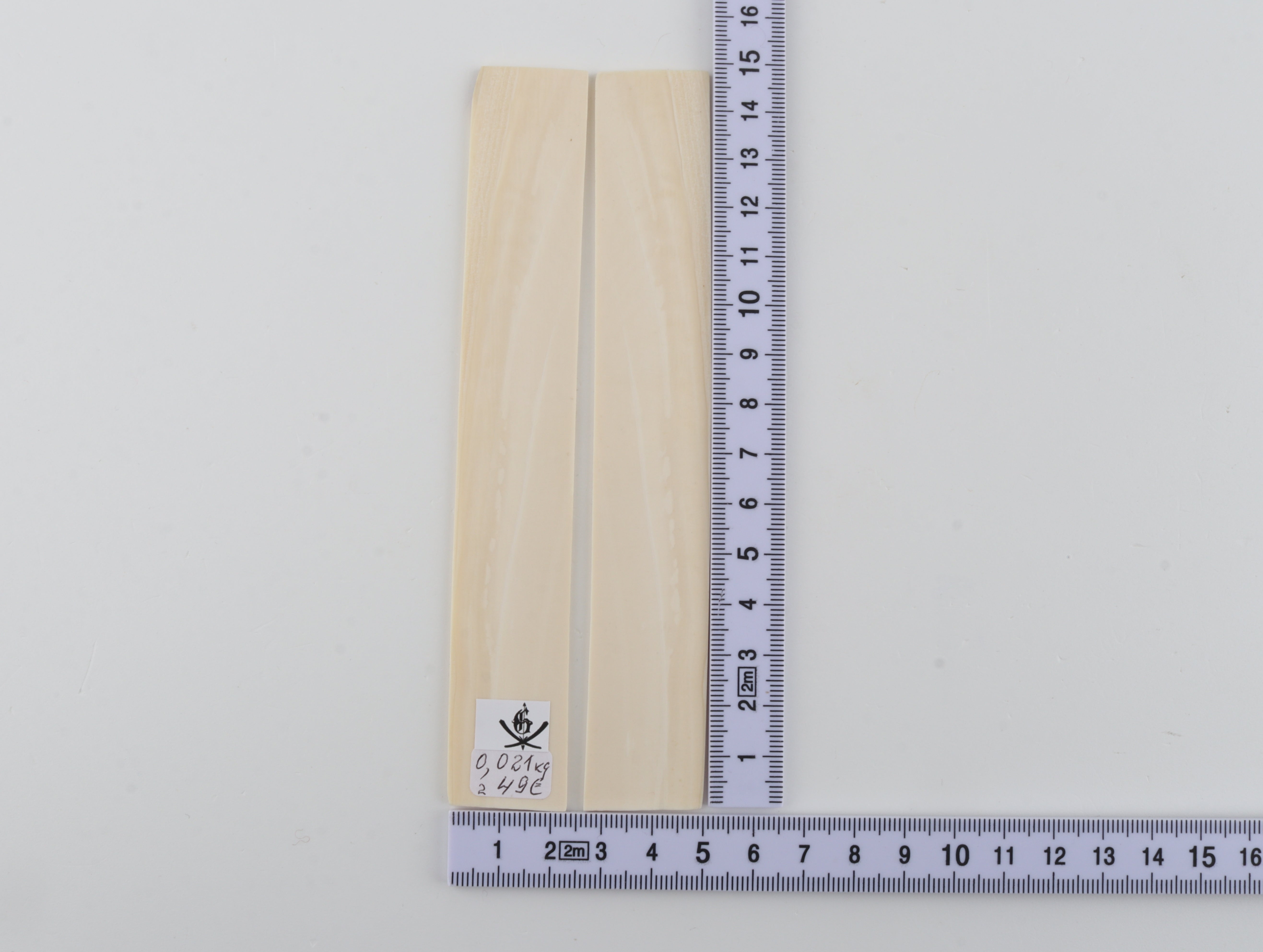 White mammoth ivory scales – Arctic Antiques