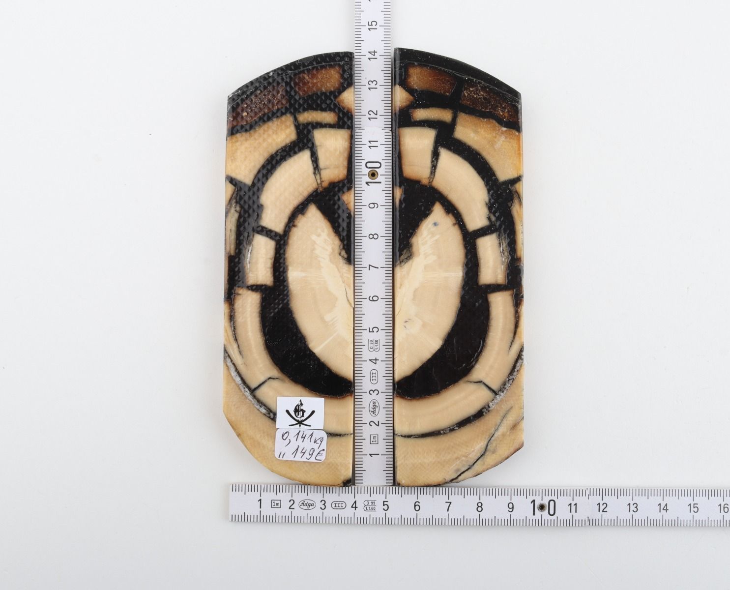 Stabilised mammoth ivory scales – Arctic Antiques